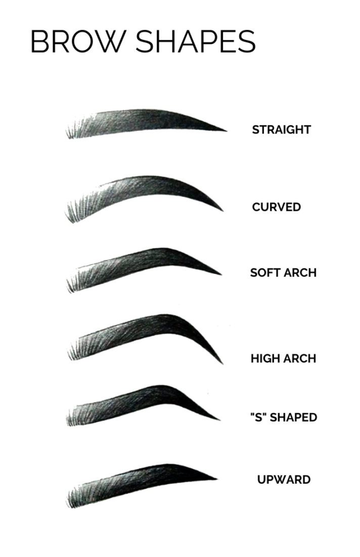 Different Eyebrow Shapes And Names
